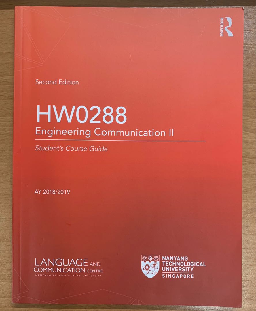 HW0288 Engineering Communication 2 Textbook, Hobbies & Toys, Books ...