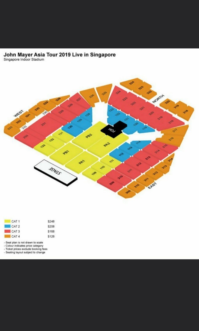John Mayer Cat 4 - Cost Price, Tickets & Vouchers, Local Attractions ...
