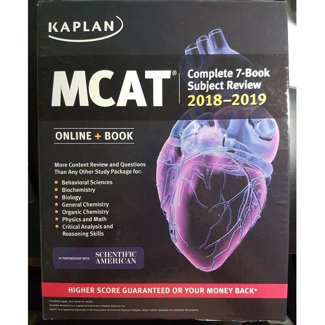 Kaplan MCAT Complete Review 2018-2019, Hobbies & Toys, Books ...