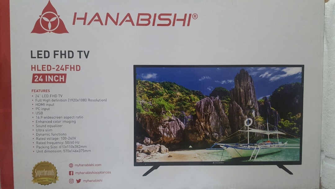 LED TV - 24 IN HANABISHI, TV & Home Appliances, TV & Entertainment ...