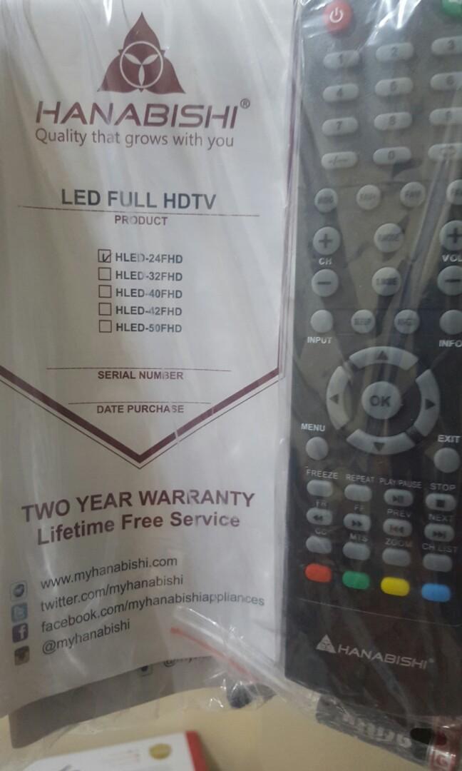 LED TV - 24 IN HANABISHI, TV & Home Appliances, TV & Entertainment ...