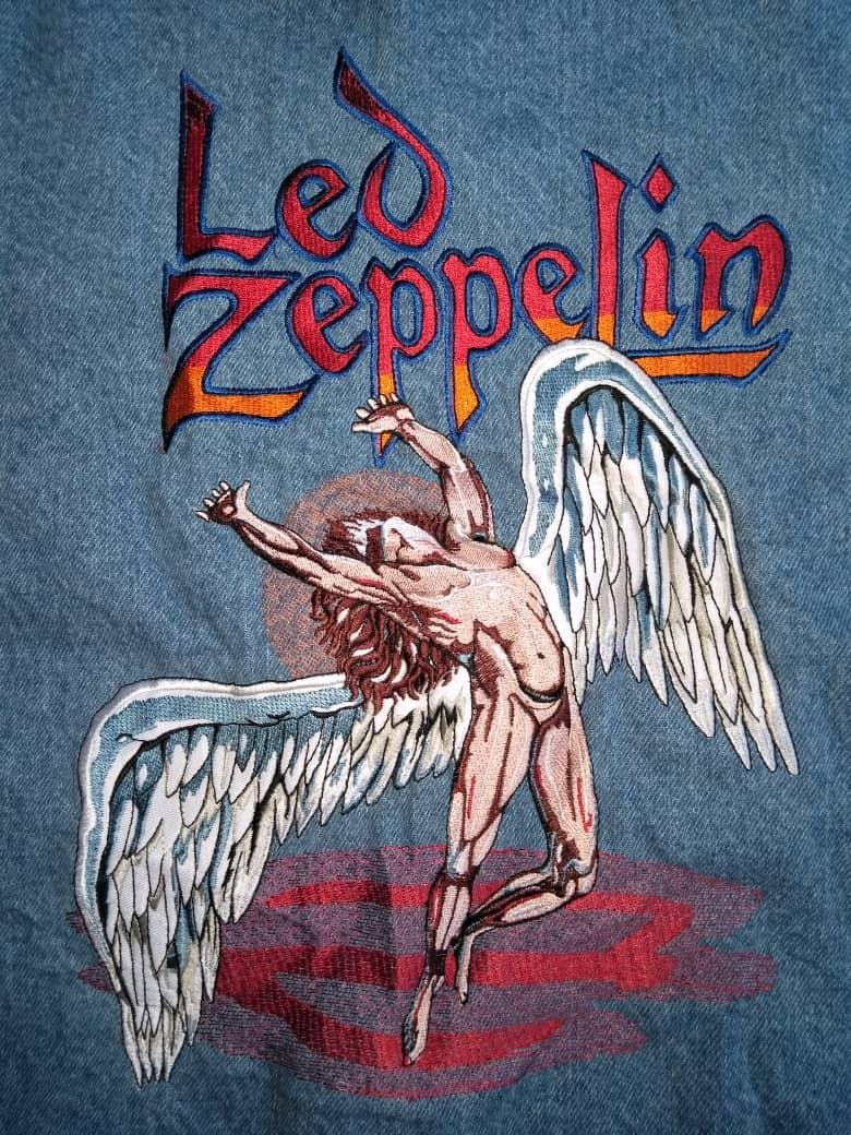 Led zeppelin jean jacket, Men's Fashion, Tops & Sets, Tshirts & Polo ...