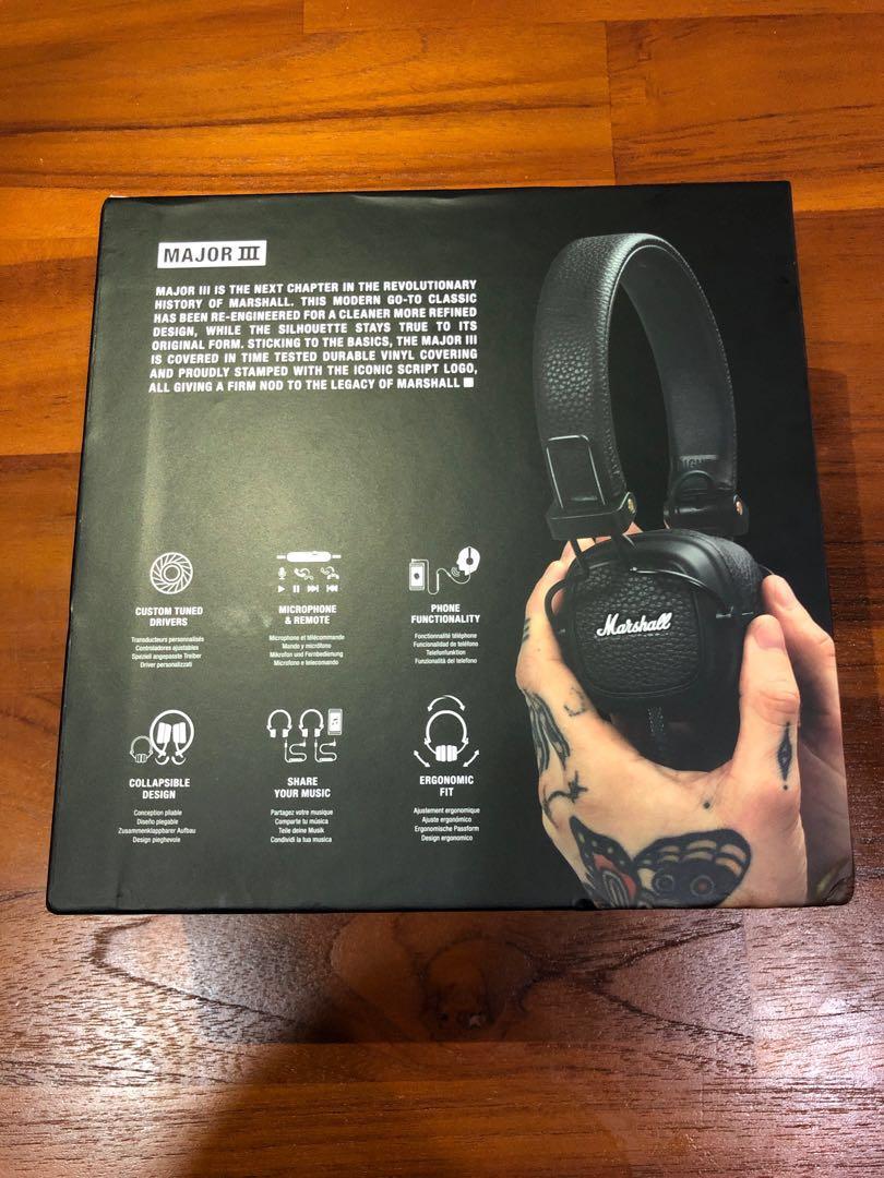 Marshall Major III Coil Cord Headphones, Electronics, Audio on Carousell