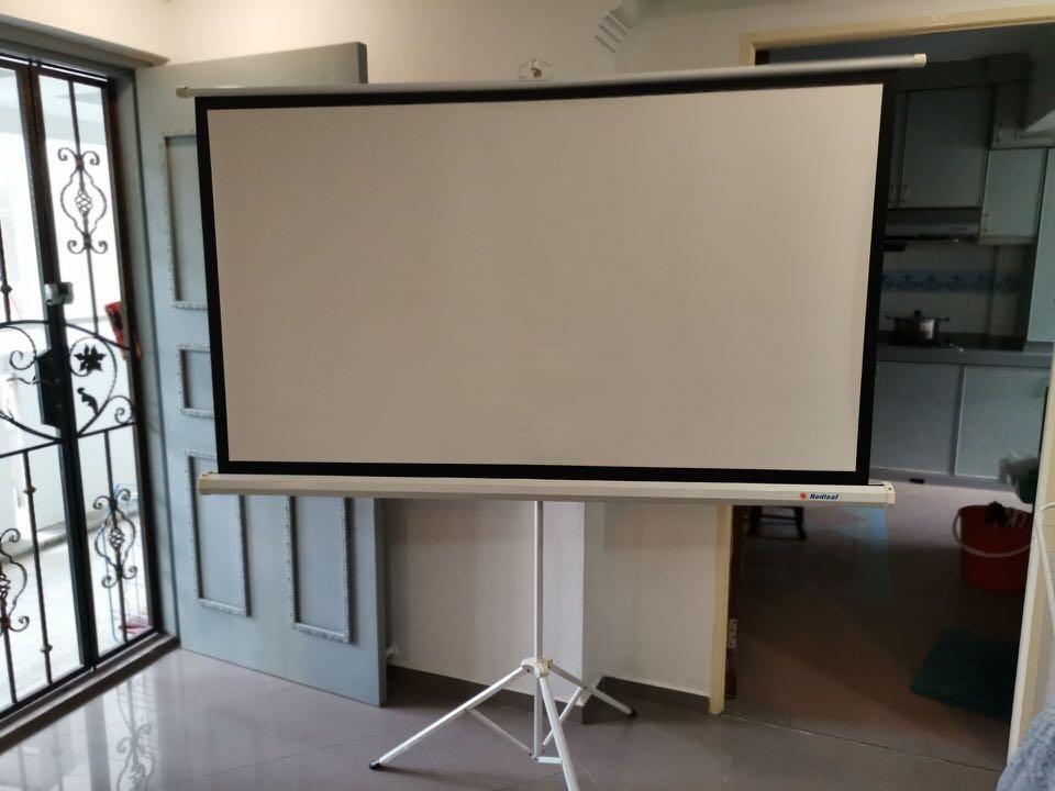 New projector screen, TV & Home Appliances, TV & Entertainment ...