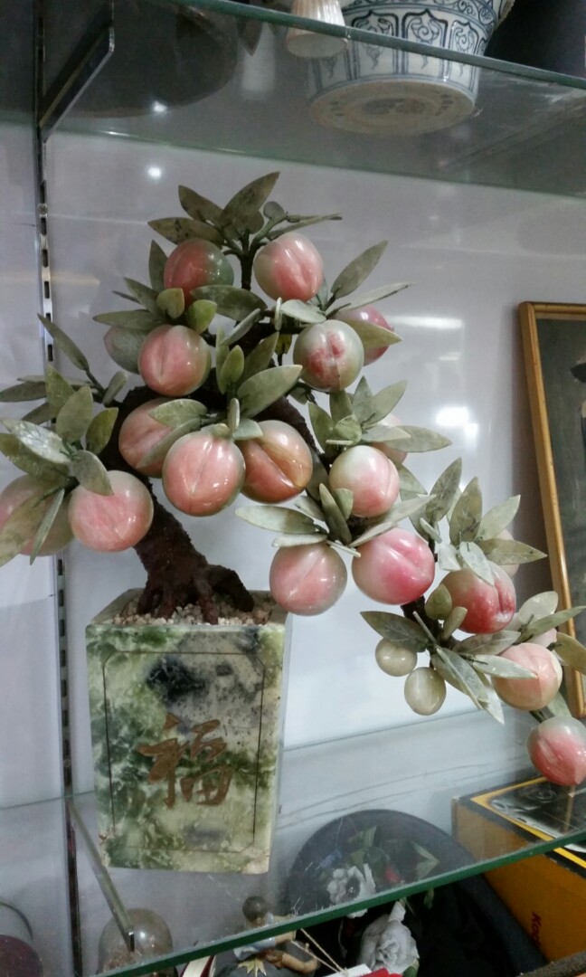 Old Chinese Jadite 'Shou' tree, Hobbies & Toys, Memorabilia ...