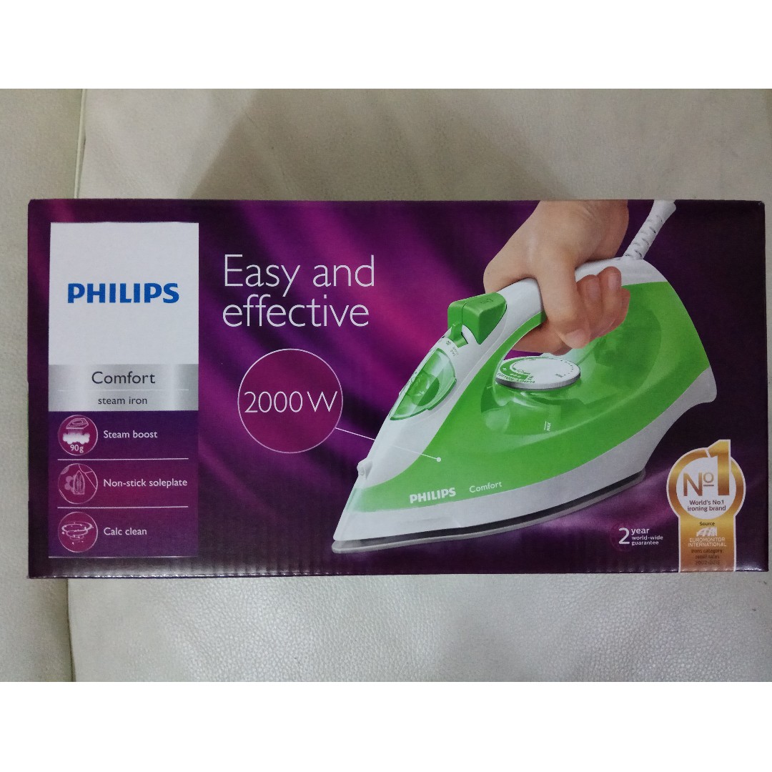 PHILIPS STEAM IRON (2000W) GC1434/70, TV & Home Appliances, Irons ...