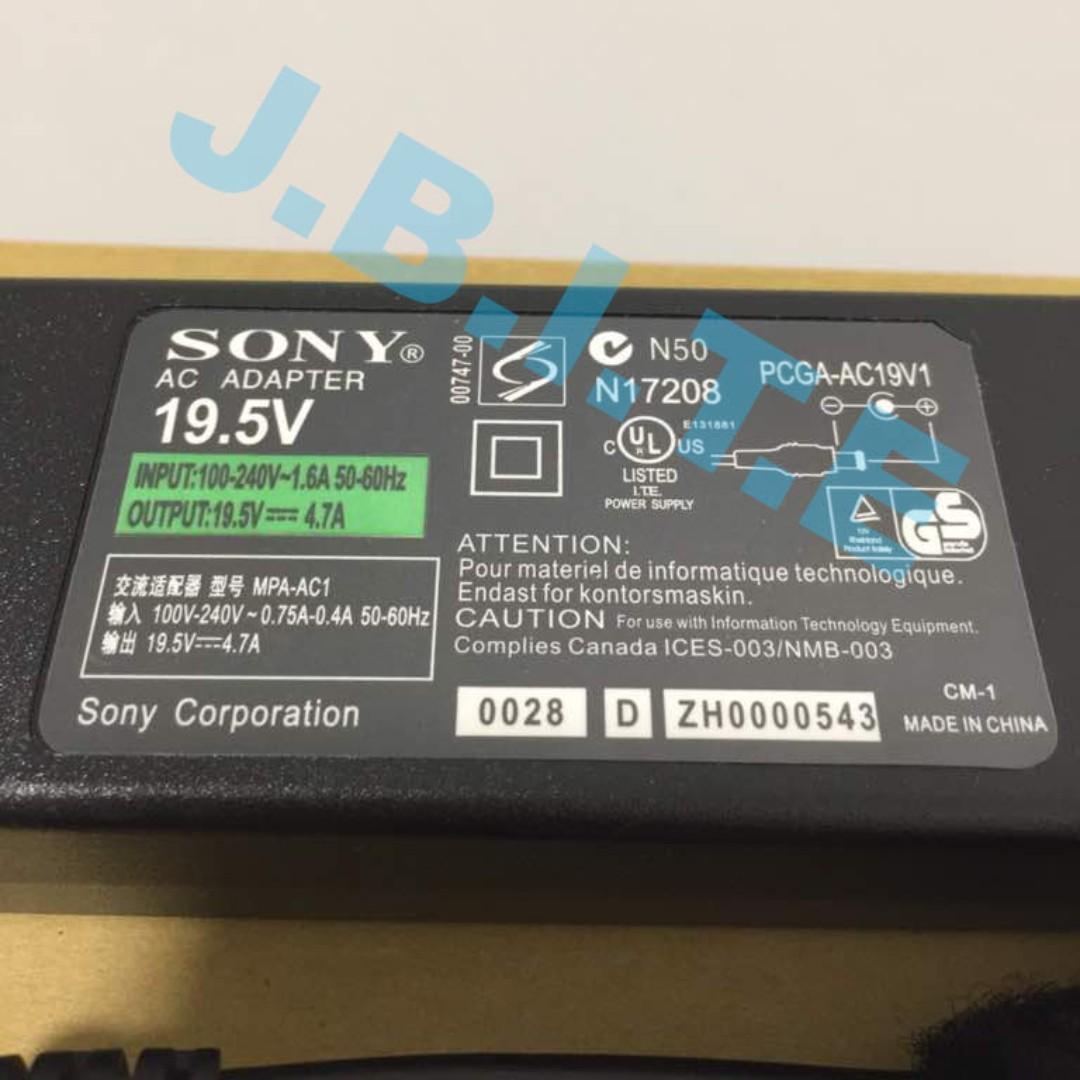 Sony / Power Adapter, Computers & Tech, Parts & Accessories, Cables ...