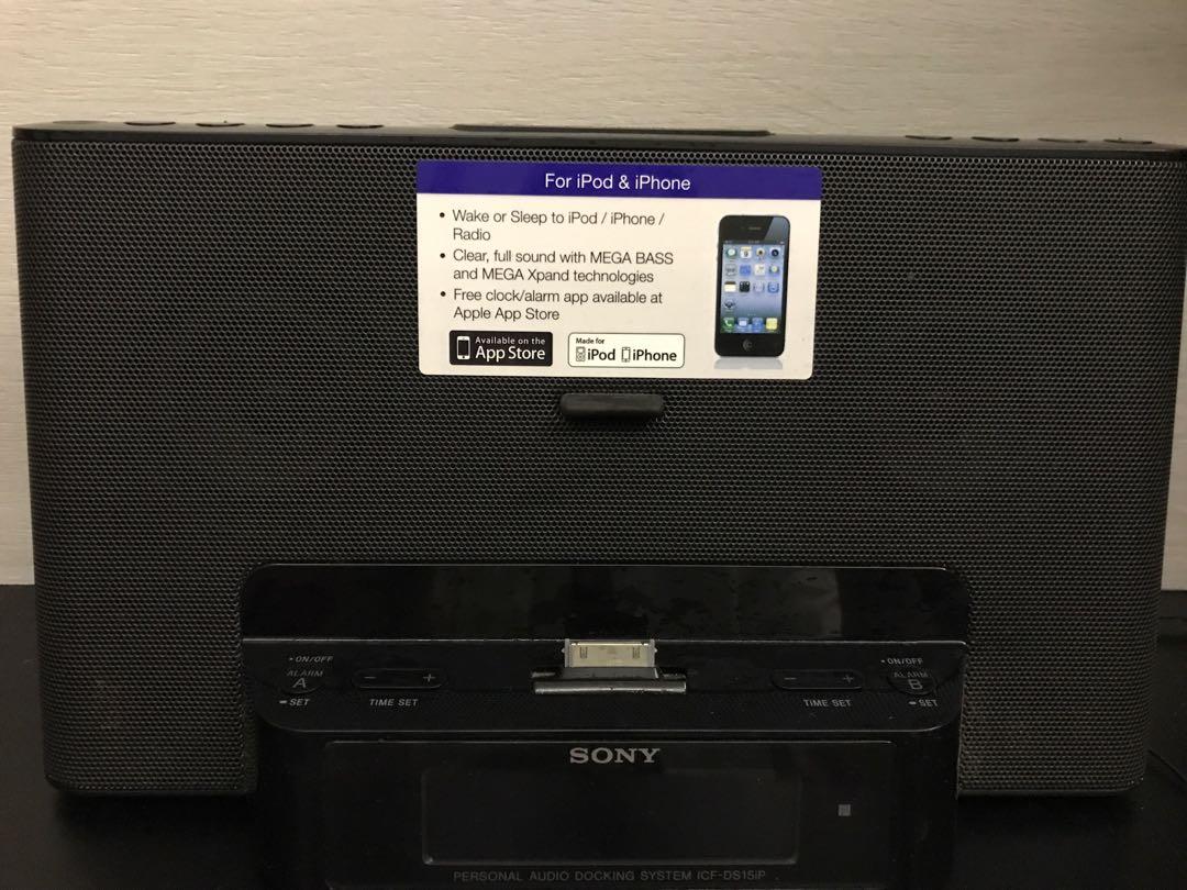 Sony Personal Audio Docking System ICF-DS15iP, Audio, Portable Audio ...