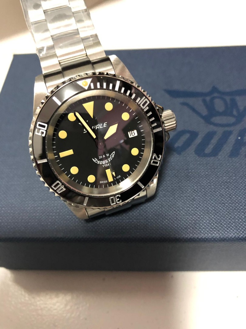Squale 20 atmos militaire ceramic, Luxury, Watches on Carousell