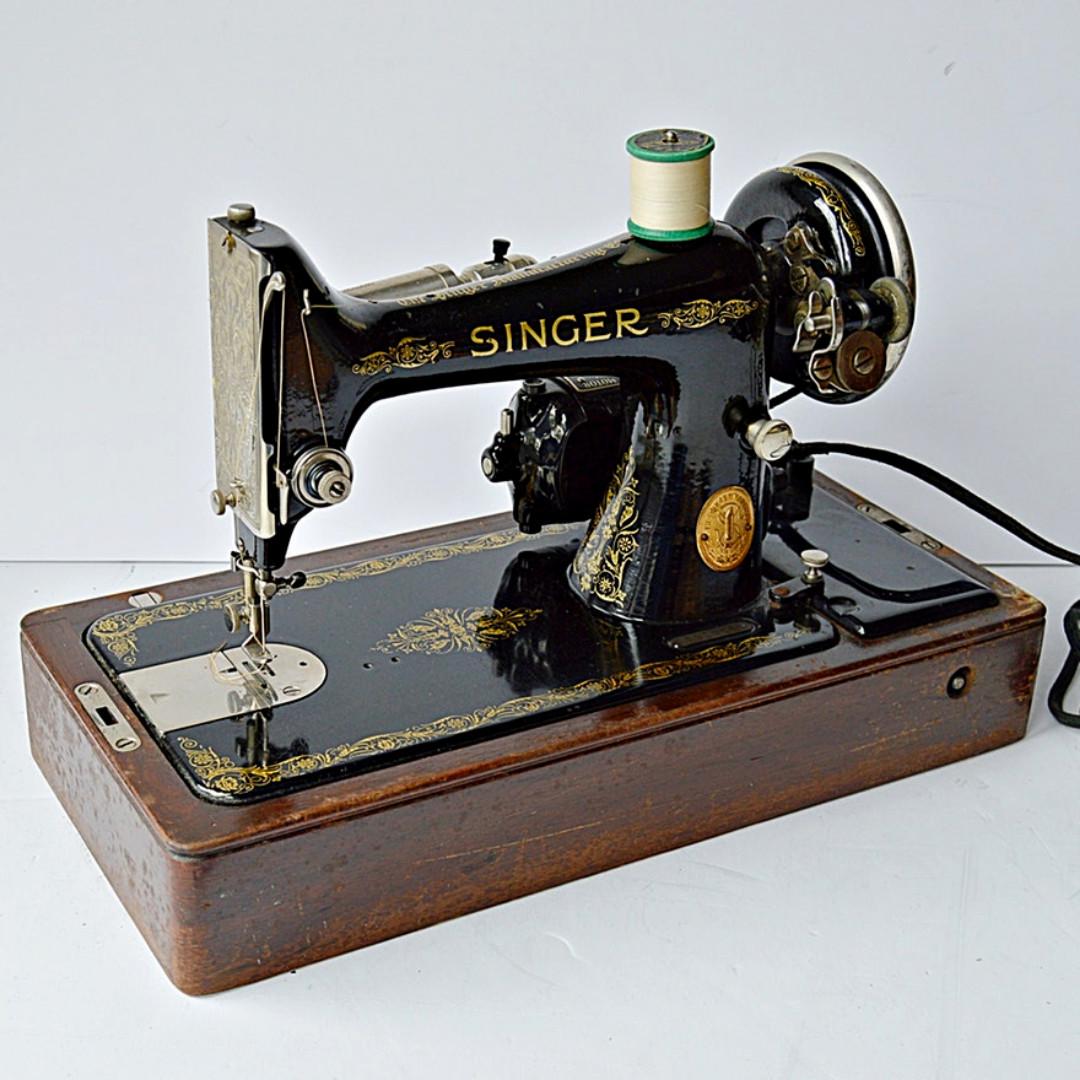 Singer Model 66 Treadle Sewing Machine And Motor From The, 58% OFF