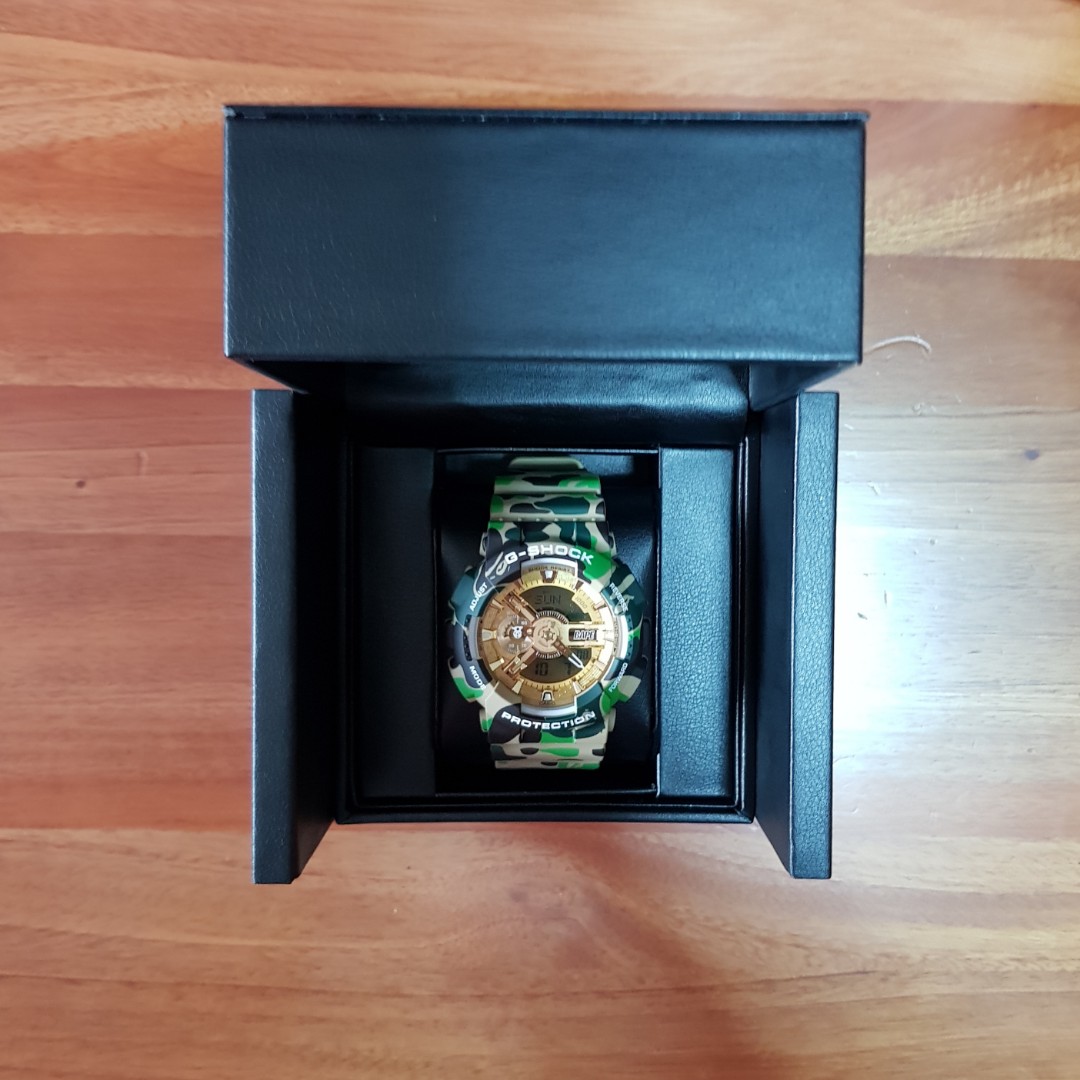 Bape X Casio G -Shock watch, Men's Fashion, Watches & Accessories ...