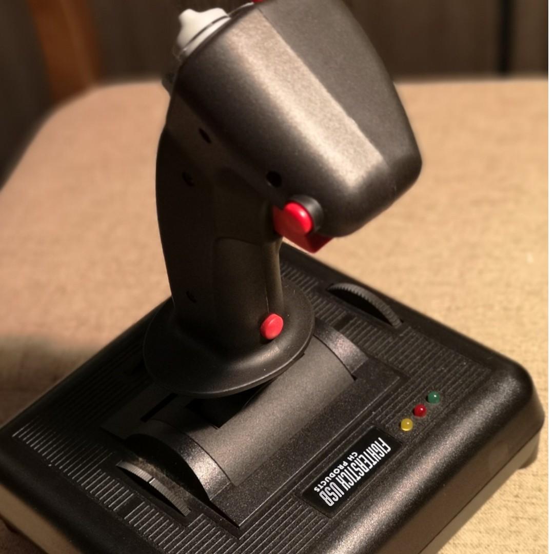 CH Fighterstick USB Joystick, Video Gaming, Gaming Accessories ...