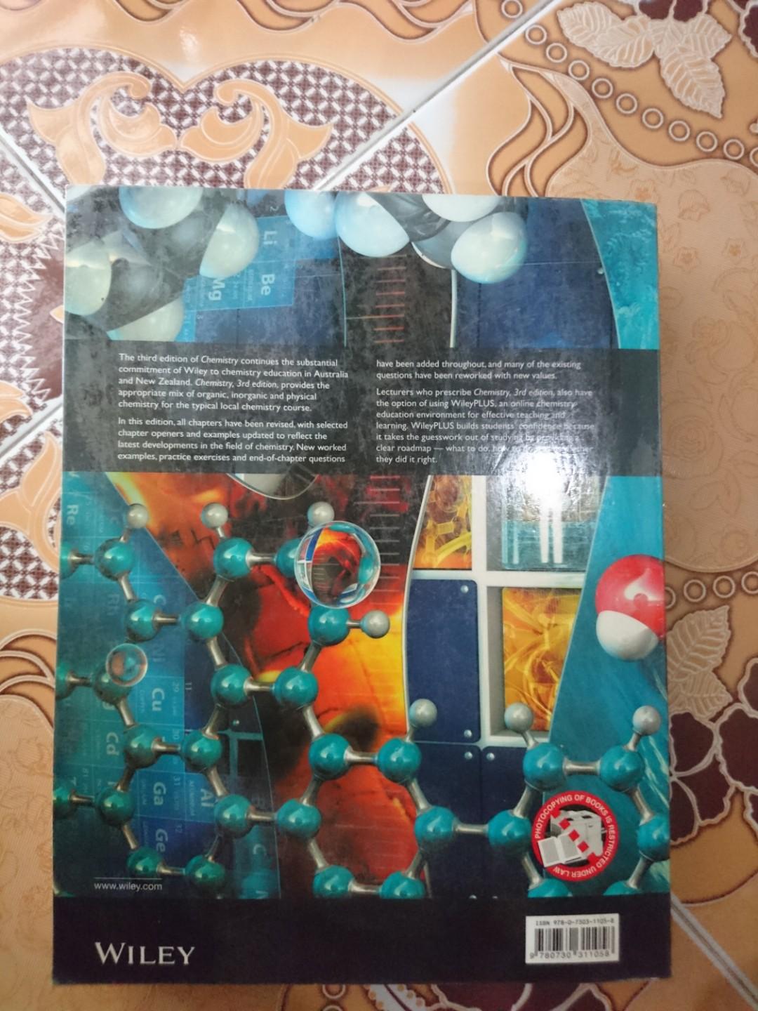 Chemistry Wiley 3rd Edition (Blackman, Bottle, Schmid, Mocerino, Will), Hobbies & Toys, Books ...