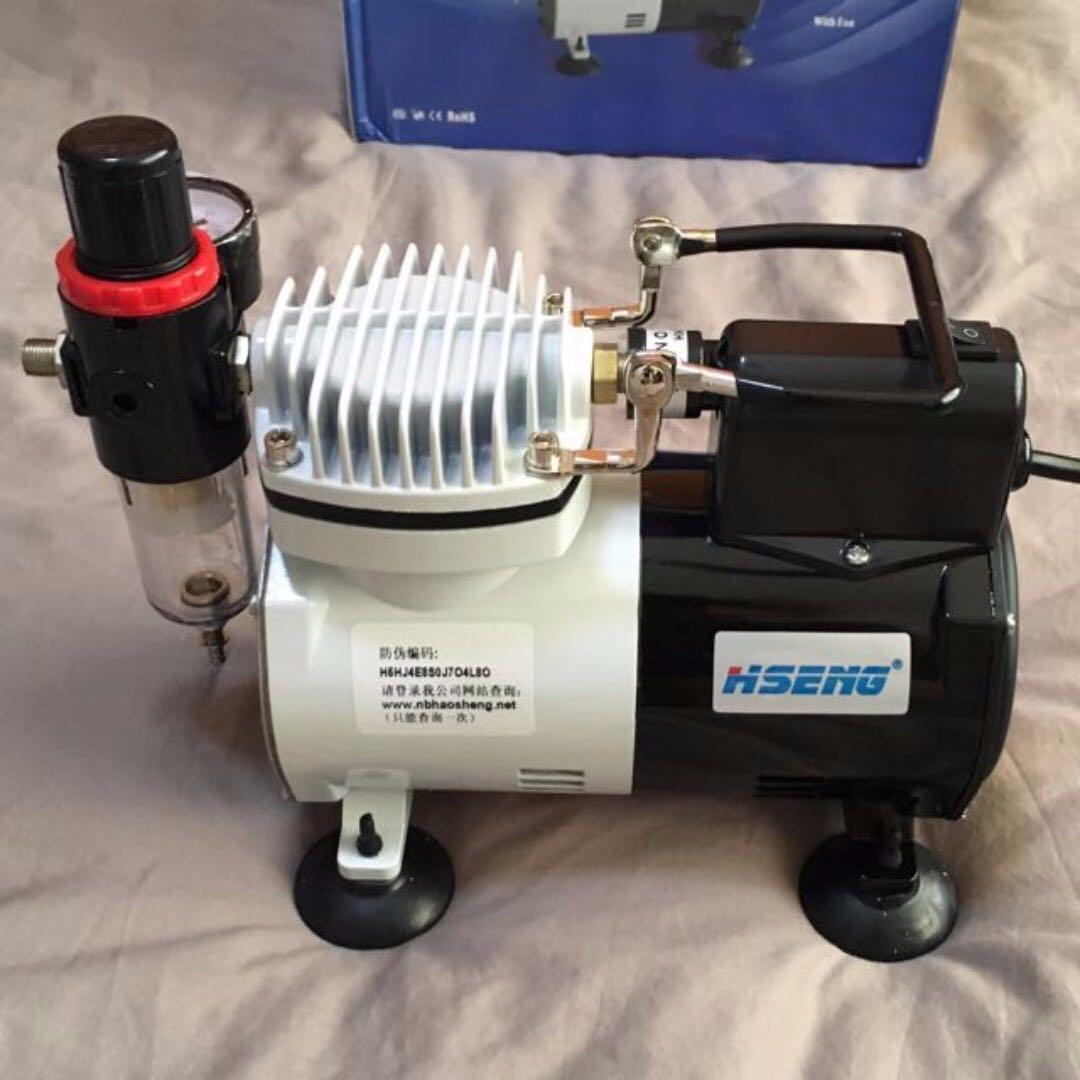 [Combo 1] Professional Air Compressor Set W/ 0.3 Airbrush, Design ...