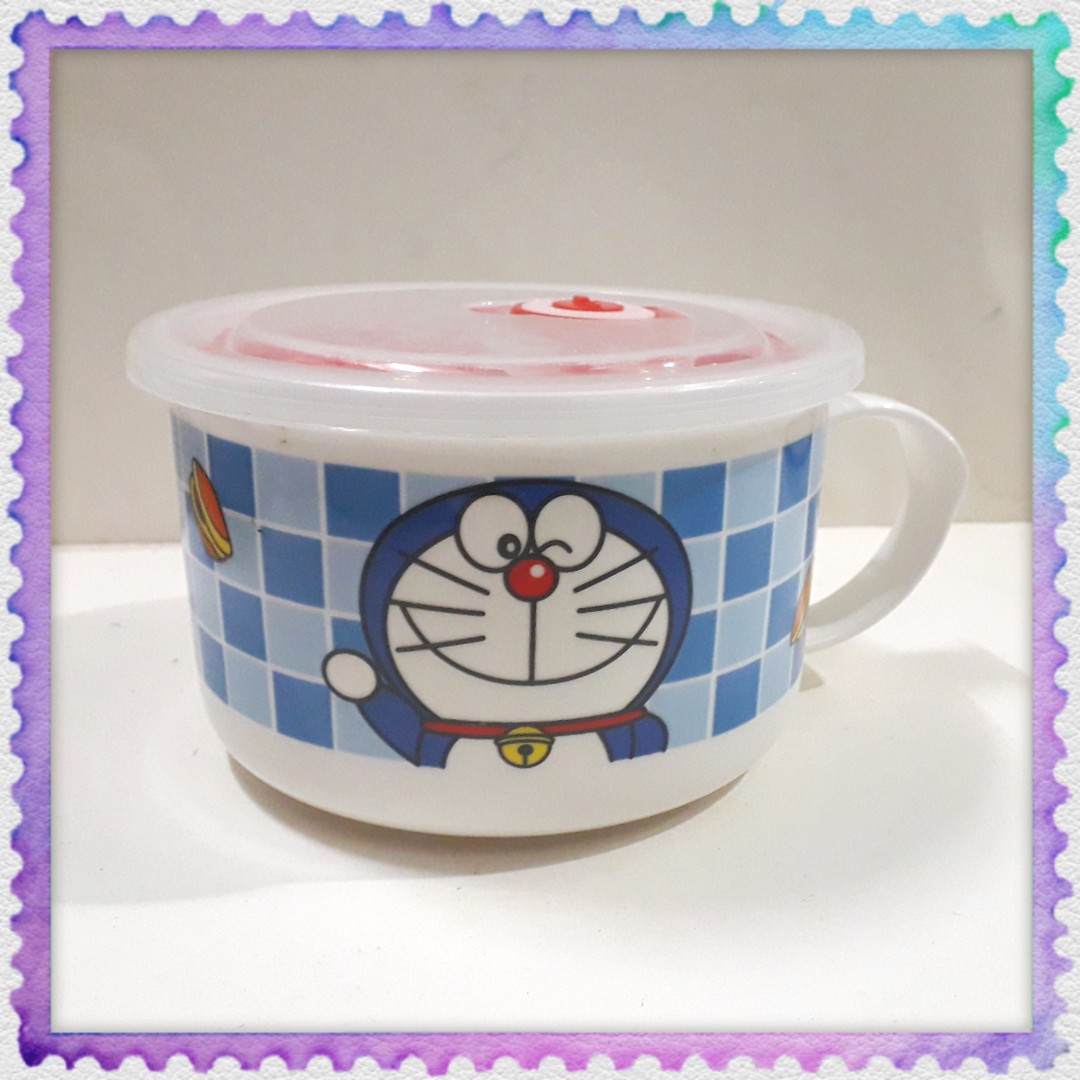 Doraemon Ceramic large Soup Bowl with cover lid Container, Furniture ...