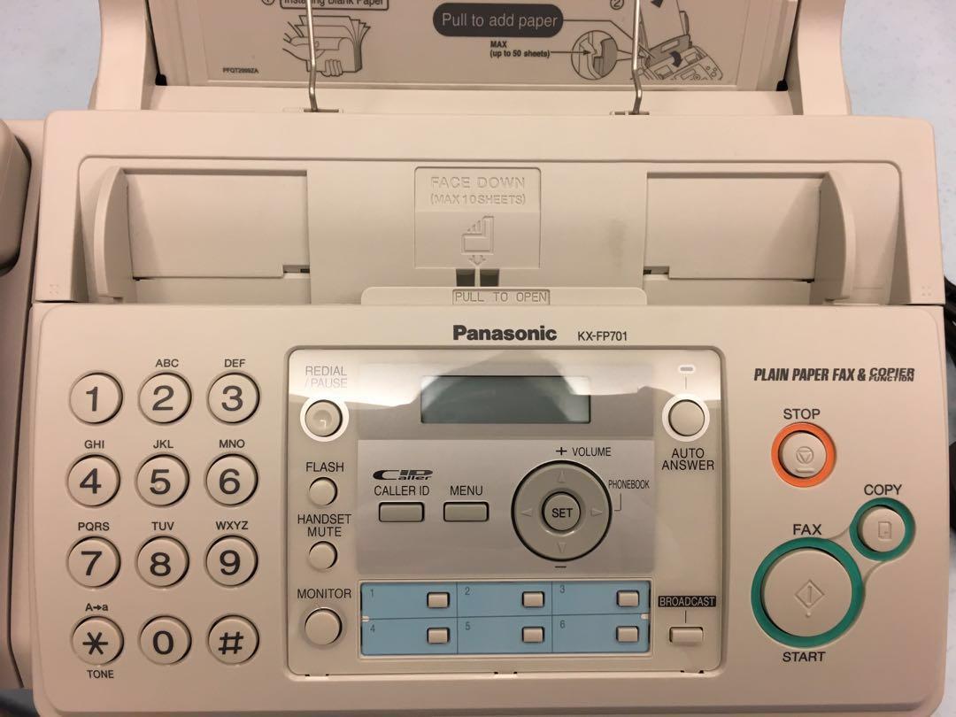 Fax Machine - Panasonic KX-FP701ML, Computers & Tech, Printers ...