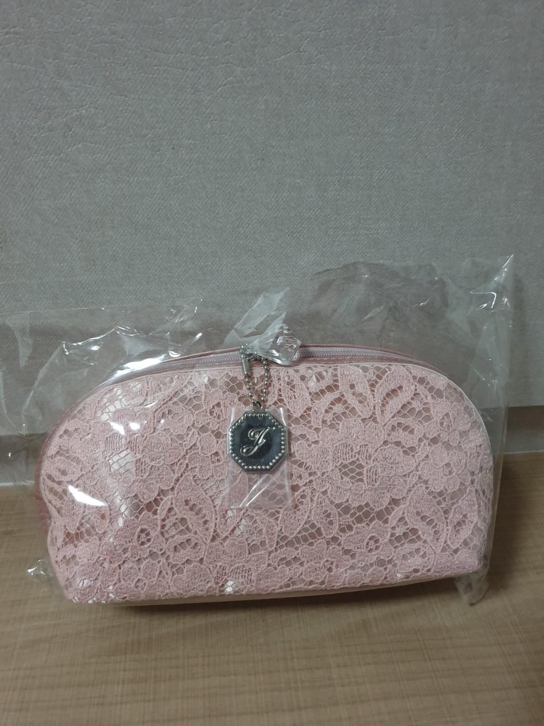 Jill Stuart Lacy Blossom Pouch (01 Pink Blossom), Women's Fashion, Bags ...