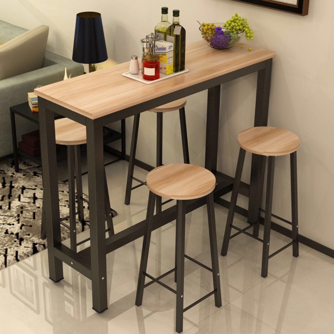 (More Colors) Loft Style /Minimalist Style Bar Table n Stool Set ...