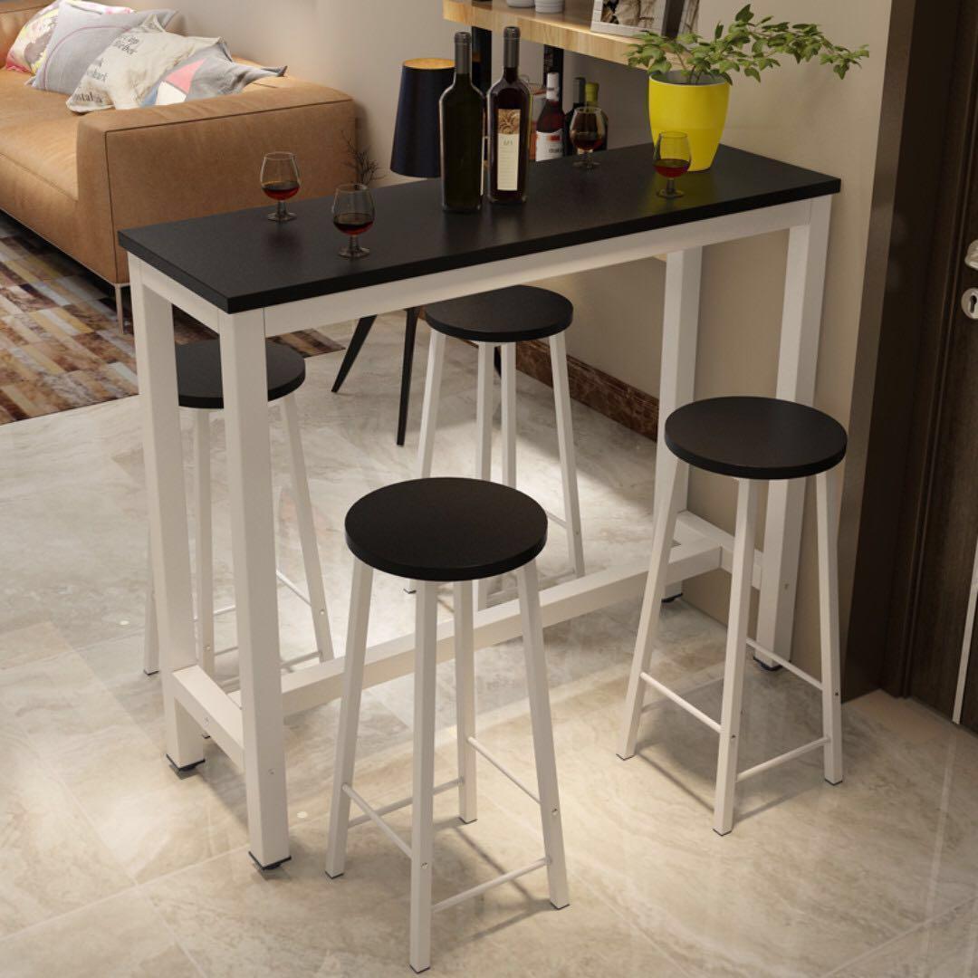 (More Colors) Loft Style /Minimalist Style Bar Table n Stool Set ...