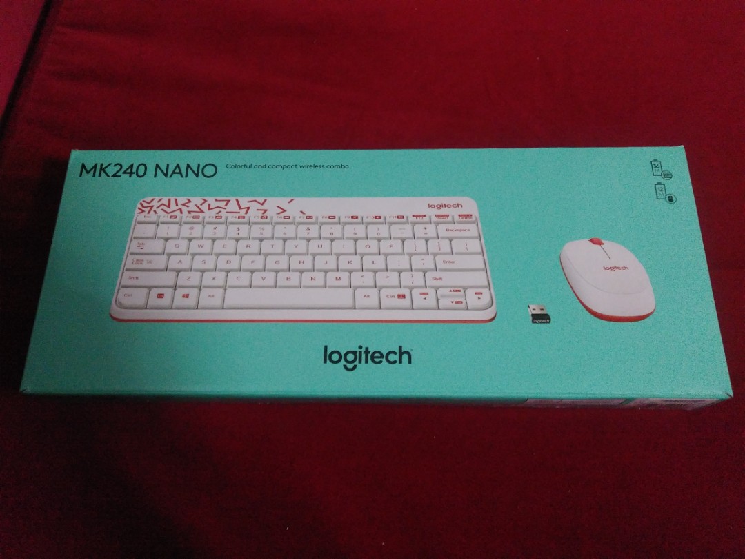 Logitech Mk240 Nano Compact Wireless Keyboard and Mouse Combo ...
