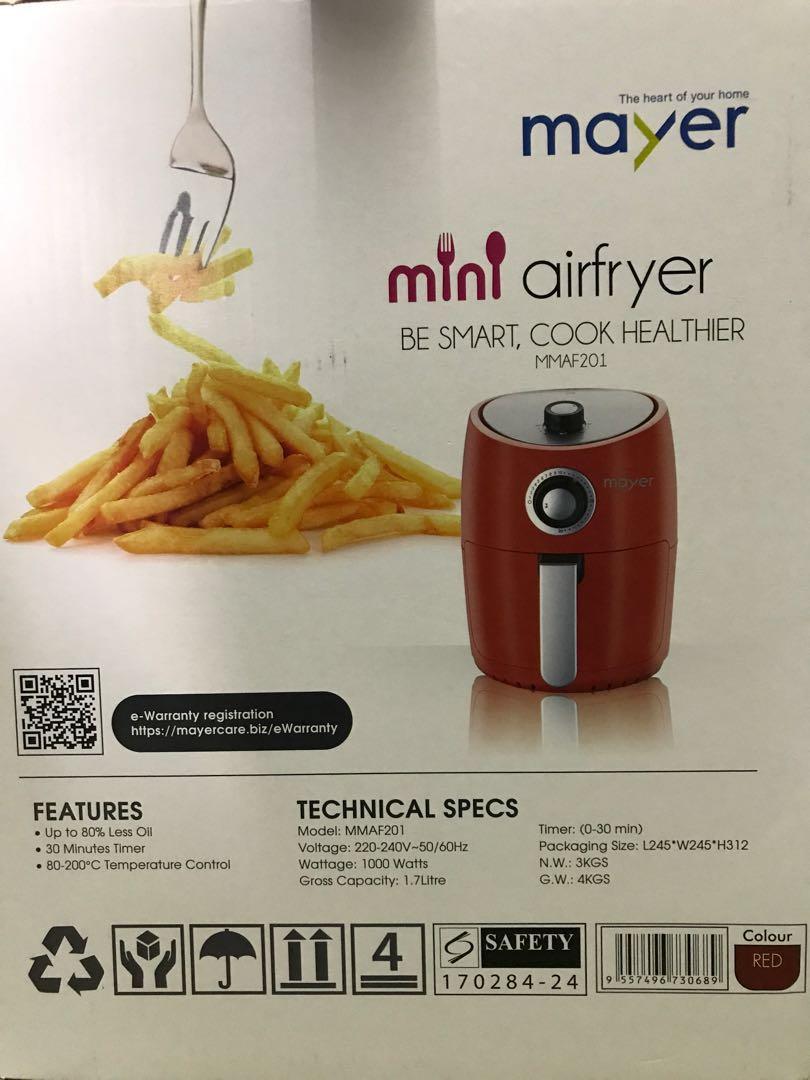 Mayer Mini Airfryer, TV & Home Appliances, Kitchen Appliances, Cookers on Carousell