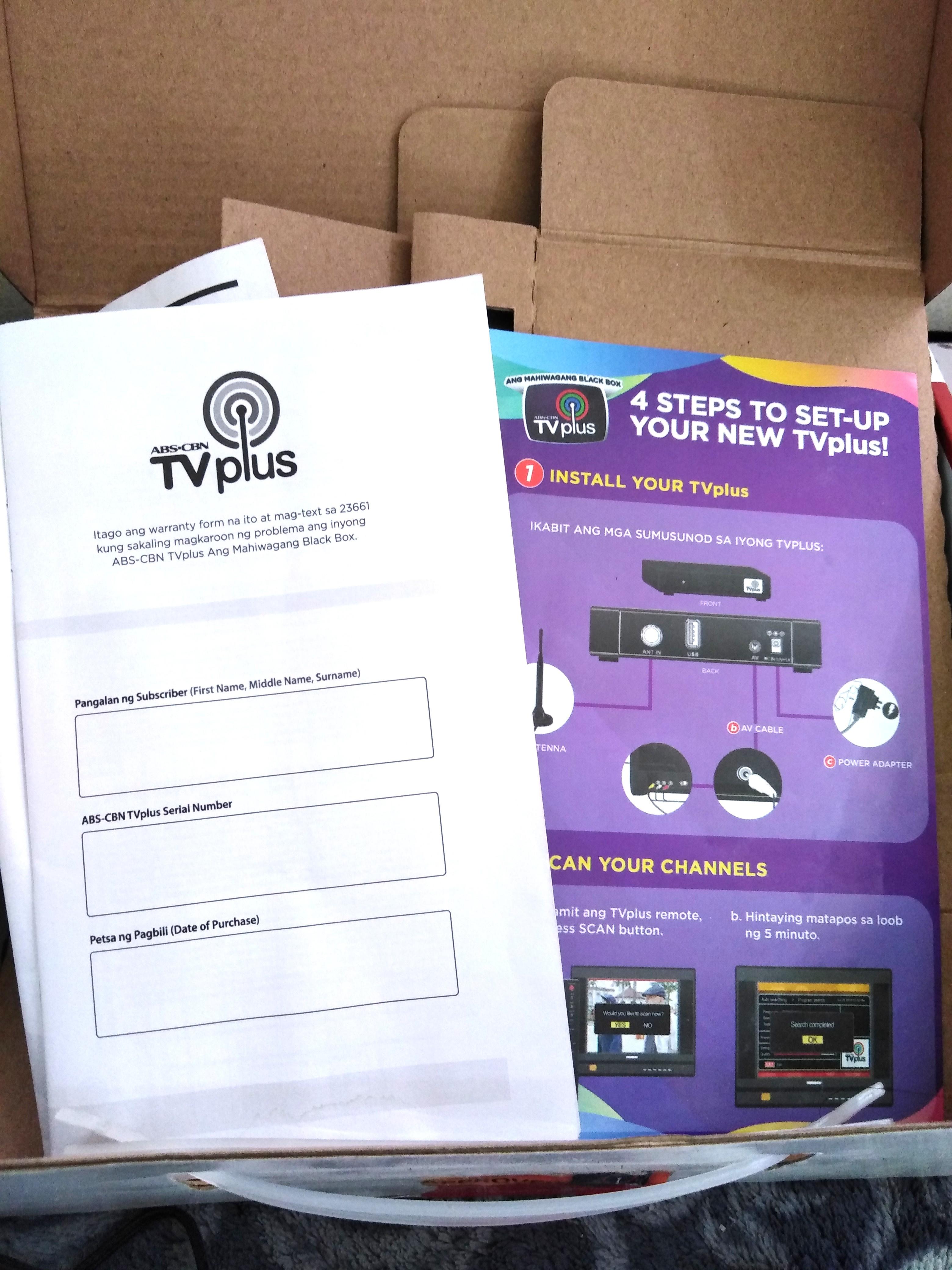 NEW ABS-CBN TV PLUS COMPLETE SET, TV & Home Appliances, TV ...