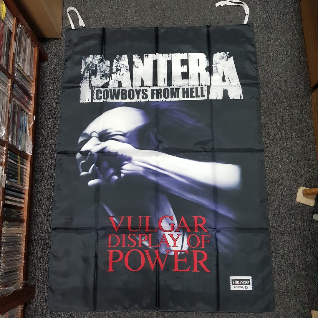 Pantera - Cowboys From Hell Vulgar Display of Power Band Flag Door Wall ...