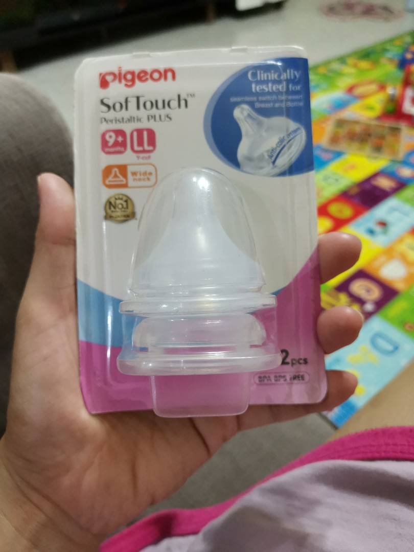 Pigeon Peristaltic Plus Soft Touch Teat, Babies & Kids, Nursing ...