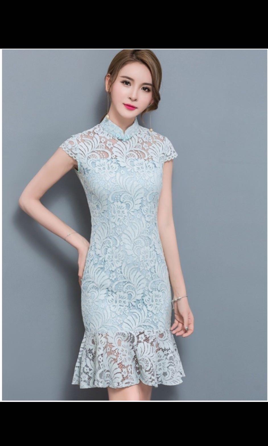 Pink Cheongsum Dress, Wedding, ROM, CNY, Women's Fashion, Dresses ...