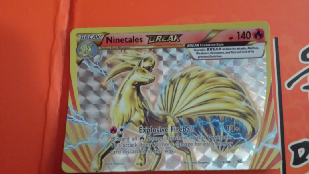 Pokemon Card Ninetales Break, Hobbies & Toys, Toys & Games on Carousell