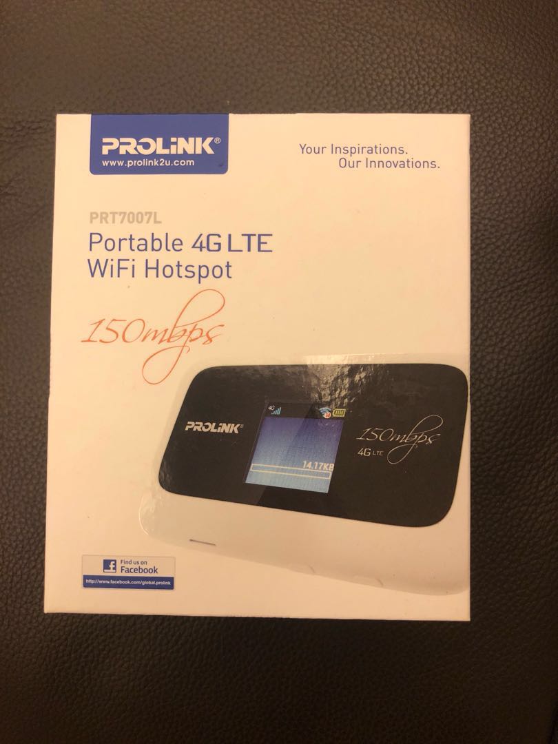 prolink portable 4g lte WiFi hotspot 150mbps - prt7007l, Mobile Phones ...