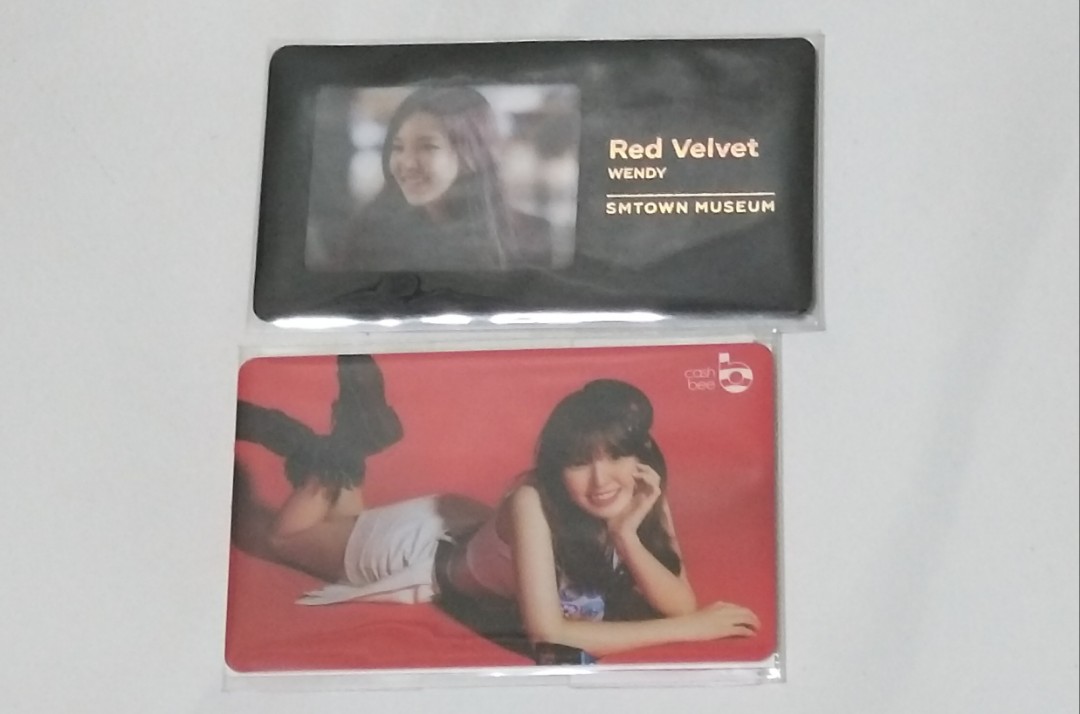 Red Velvet Official Wendy SM Museum Bookmark and Cashbee Card, Hobbies & Toys, Memorabilia ...