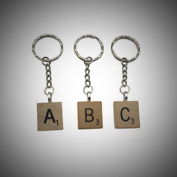 Single alphabet scrabble keychains, Hobbies & Toys, Stationery & Craft ...