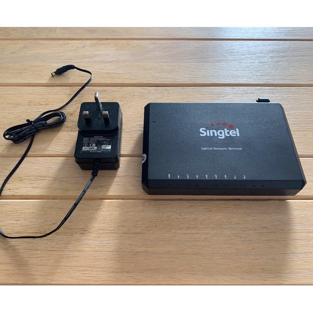 Singtel Optical Network Terminal (ONT), Highspeed Gigabit Broadband ...