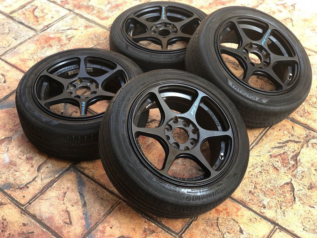 Sport Rim P1 Racing 14x6jj pcd100/110, Auto Accessories on Carousell