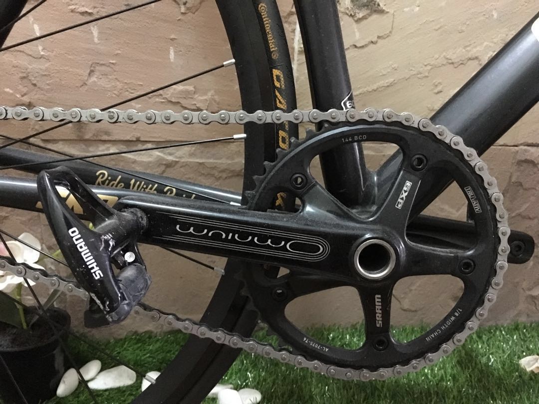 Sram Omnium Crankset w BB, Sports Equipment, Bicycles & Parts, Bicycles ...