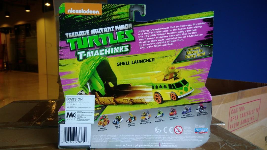 Playmates TMNT Teenage Mutant Ninja Turtles T-machines shell launcher ...