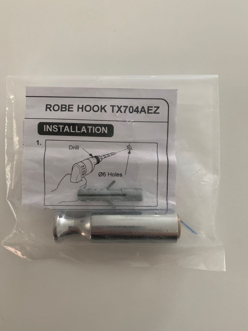 TOTO Robe Hook (Brand New), Furniture & Home Living, Bathroom & Kitchen ...