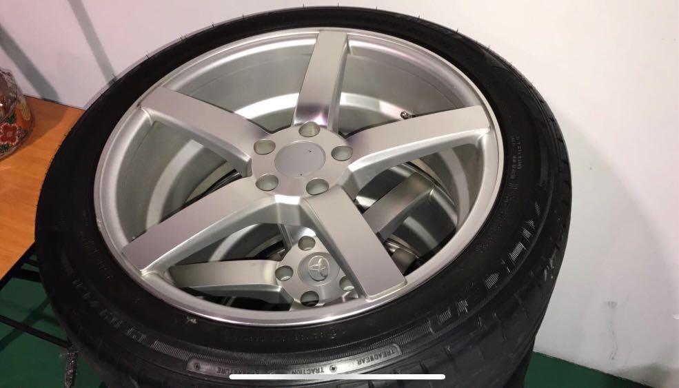 19” Toyota Sport Rims, Car Accessories, Tyres & Rims on Carousell