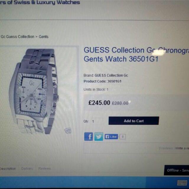Authentic Guess Men Watch, Men's Fashion, Watches & Accessories ...