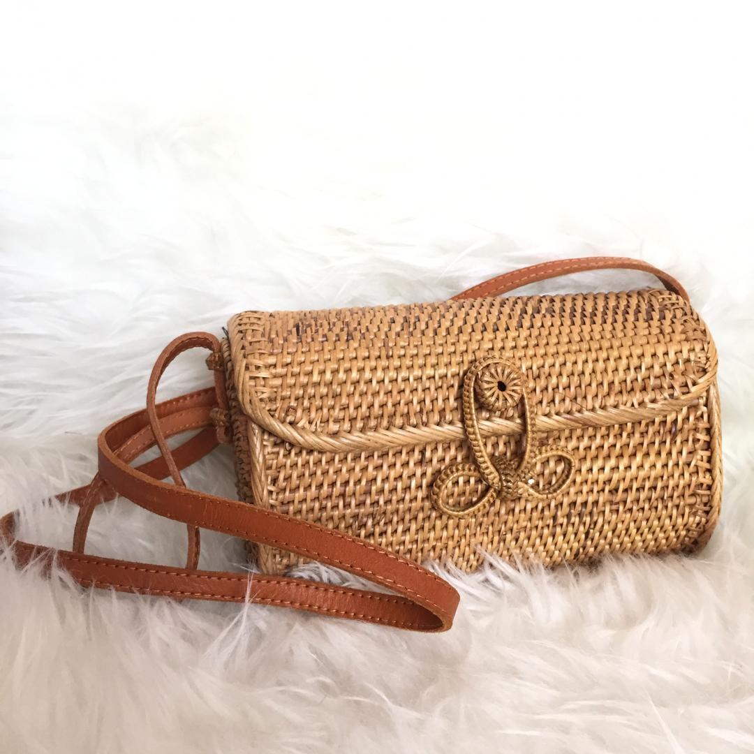 BAG ROTAN BALI 100% HANDMADE LEATHER STRAP, Women's Fashion, Bags ...