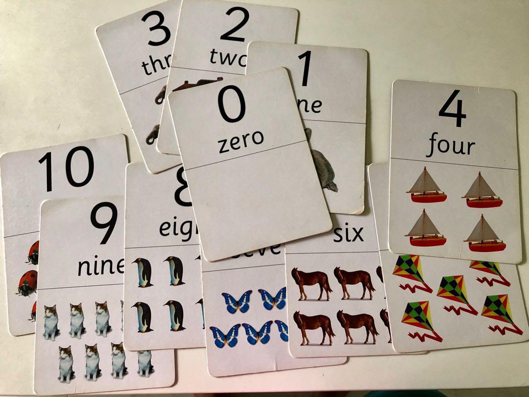 Big Numbers Flash Cards, Hobbies & Toys, Stationery & Craft, Stationery ...