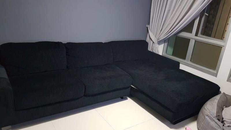 Cellini L Shape Sofa (zip spoilt), Furniture & Home Living, Furniture, Sofas on Carousell