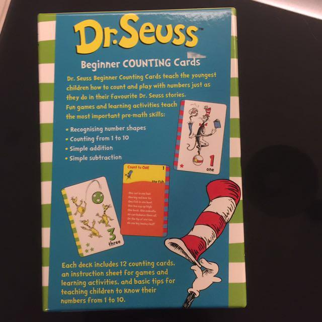 Dr Seuss's Beginner Counting Cards, Hobbies & Toys, Books & Magazines ...