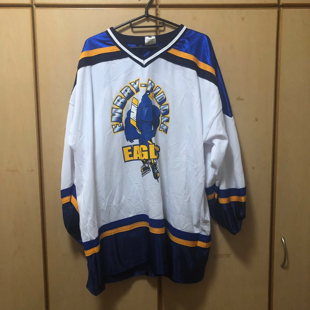 Vintage Embry–Riddle Eagles Hockey Jersey, Men's Fashion, Coats ...