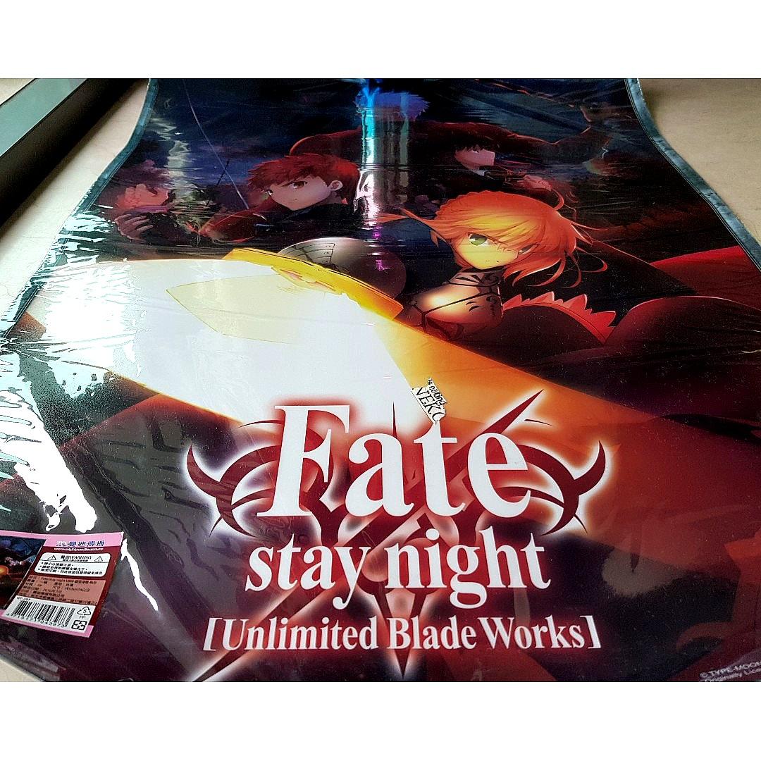 Fate/Stay Night UBW Silver Foil Poster, Hobbies & Toys, Memorabilia ...