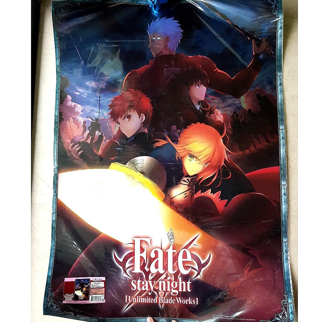 Fate/Stay Night UBW Silver Foil Poster, Hobbies & Toys, Memorabilia ...