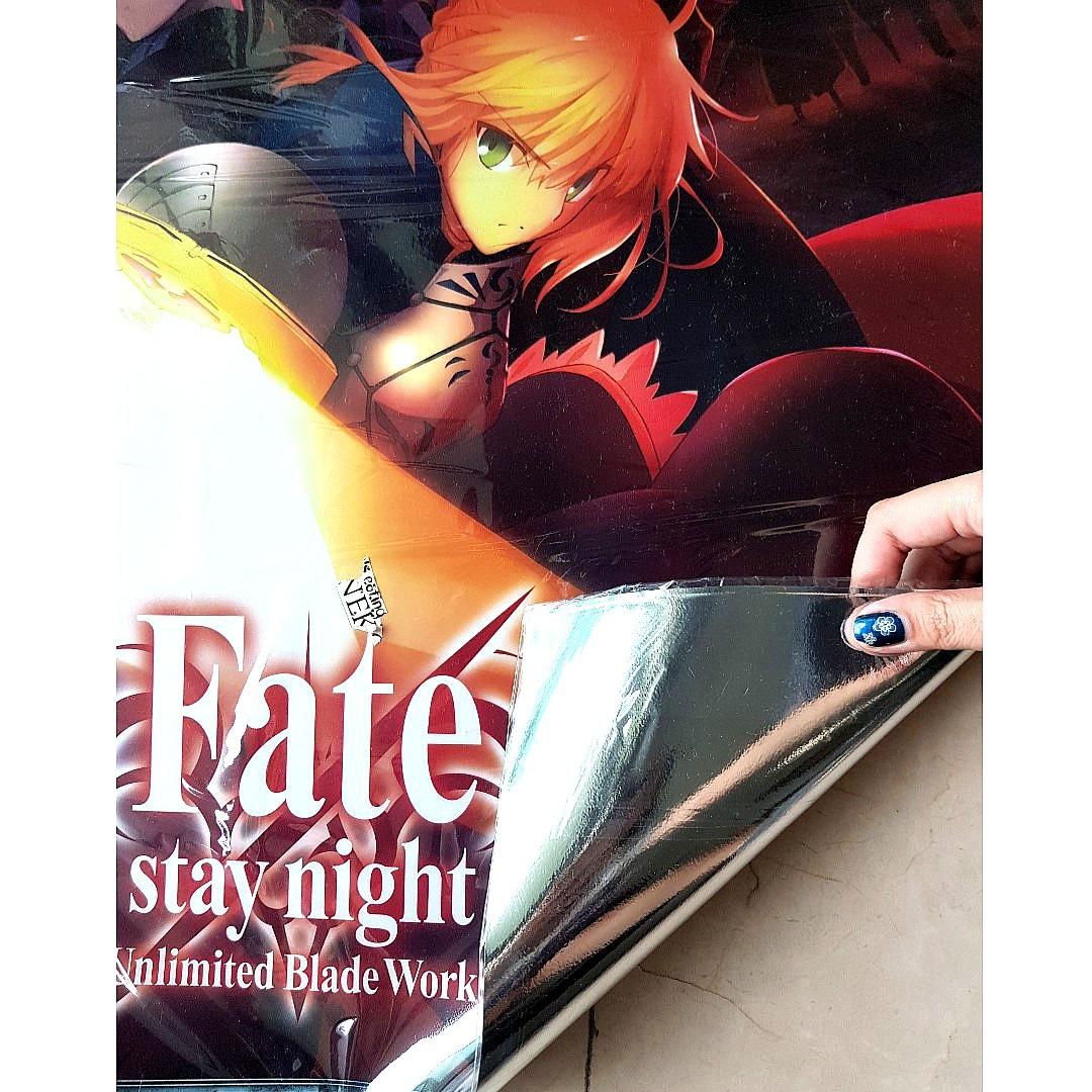 Fate/Stay Night UBW Silver Foil Poster, Hobbies & Toys, Memorabilia ...