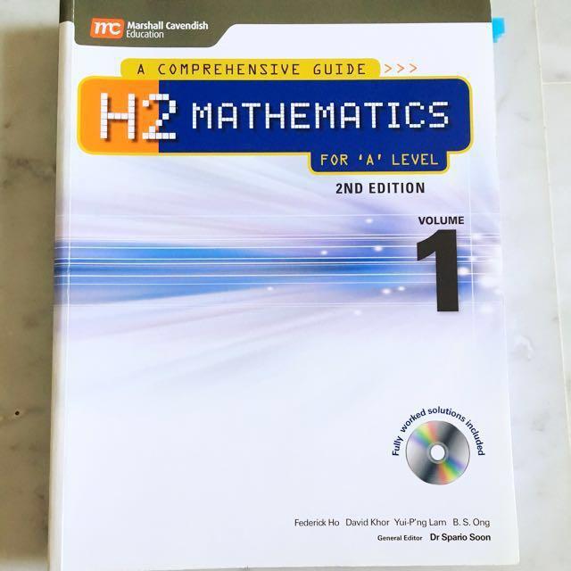 H2 Math Marshall Cavendish textbook Volume 1, Hobbies & Toys, Books ...