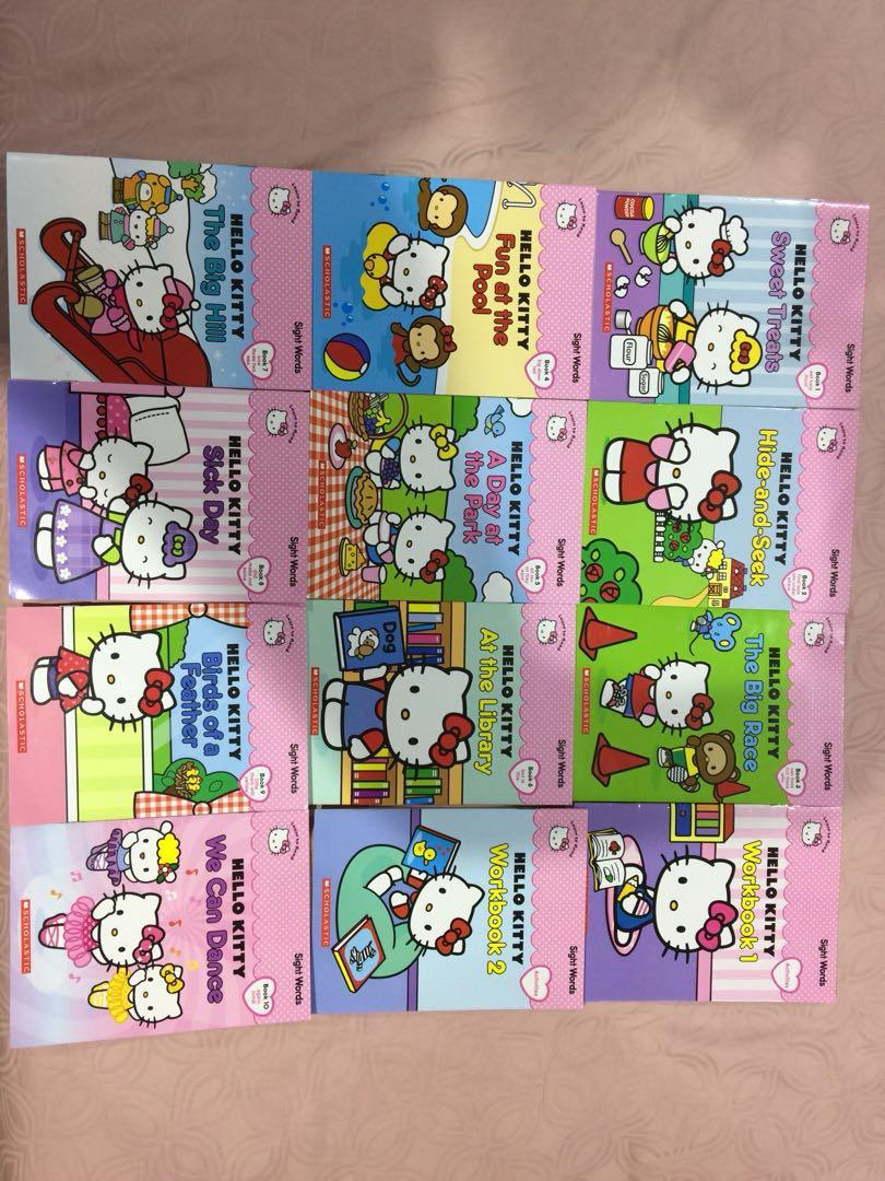 Hello kitty SIGHT WORDS reading program - 12 books, Hobbies & Toys ...